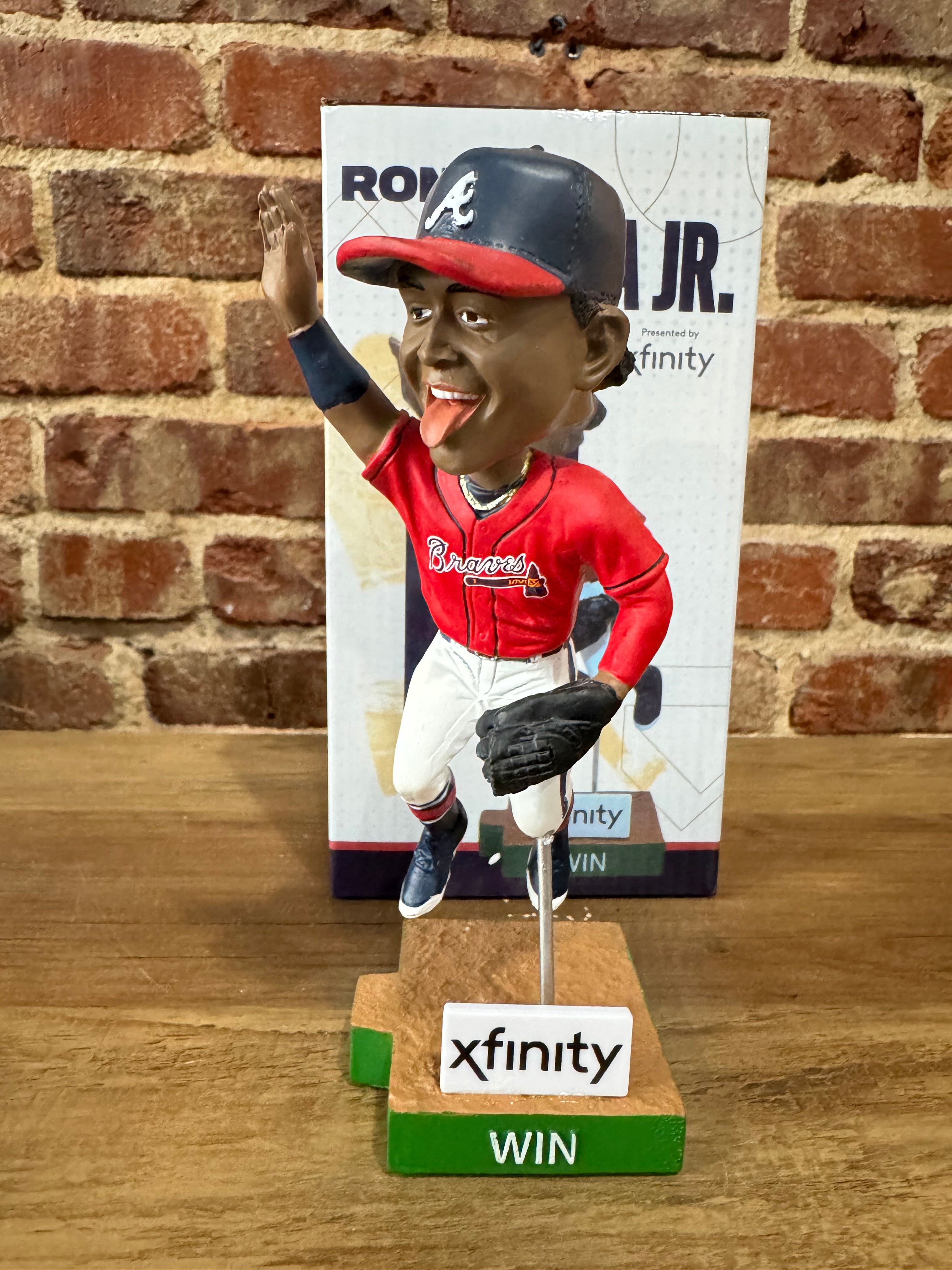 Ronald Acuña Jr. “Braves Win” Bobblehead – Atlanta Bobbles