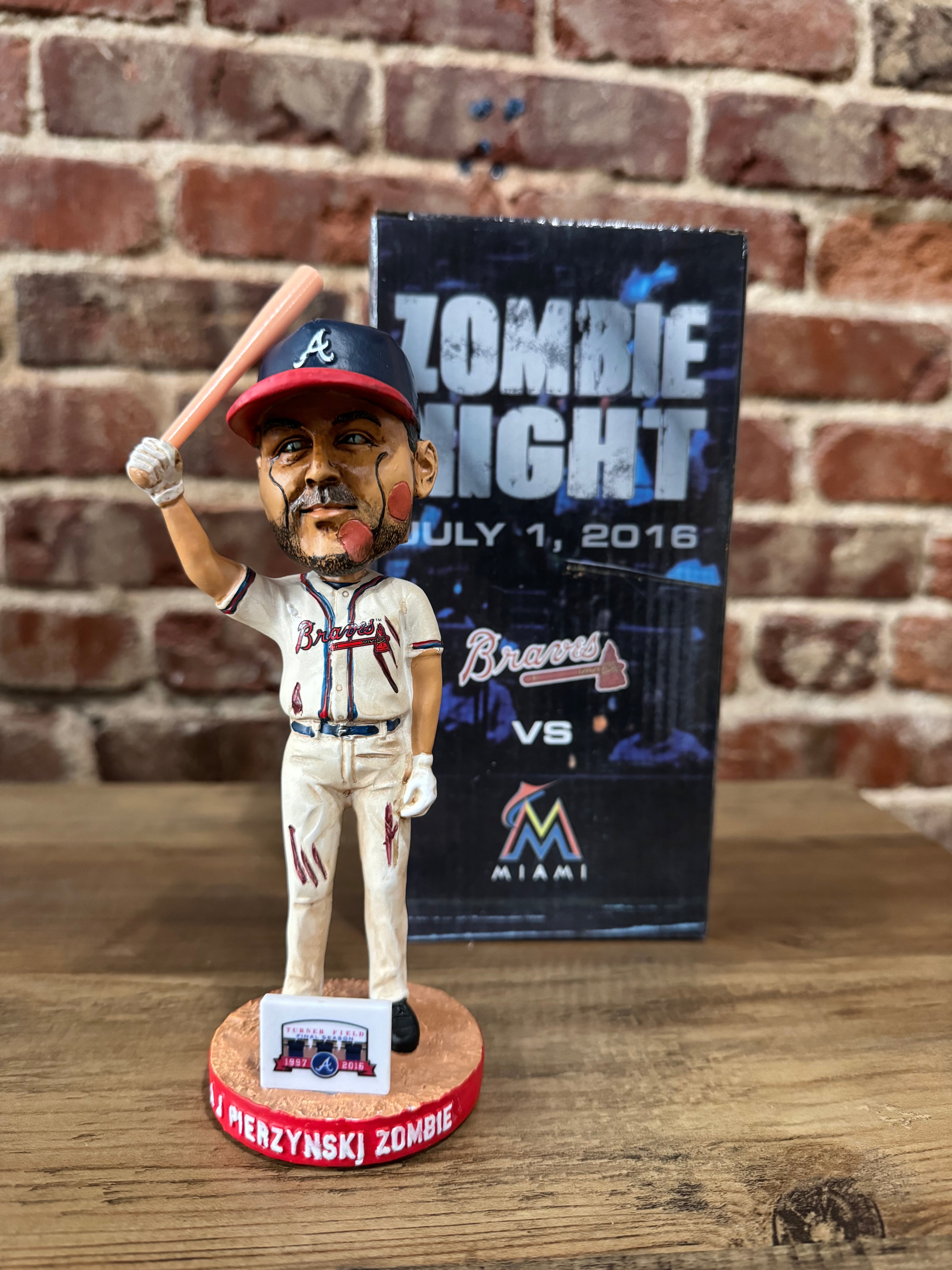 AJ Pierzynski Zombie Night Bobblehead – Atlanta Bobbles